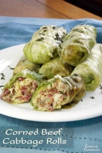 Corned Beef Cabbage Rolls • Curious Cuisiniere