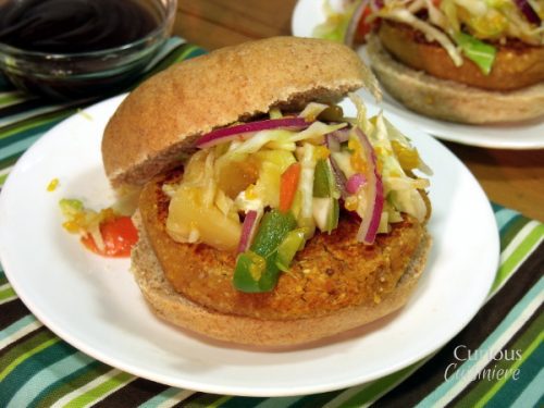 Spicy BBQ Chickpea Burgers • Curious Cuisiniere