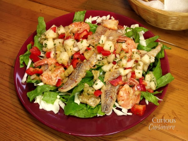 Jicama Salsa over a Seafood Taco Salad (and What is Jicama?) • Curious ...