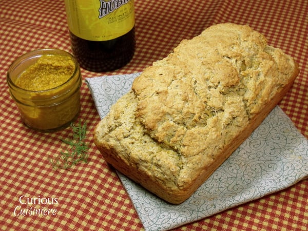 German Style Mustard Dill Beer Bread • Curious Cuisiniere