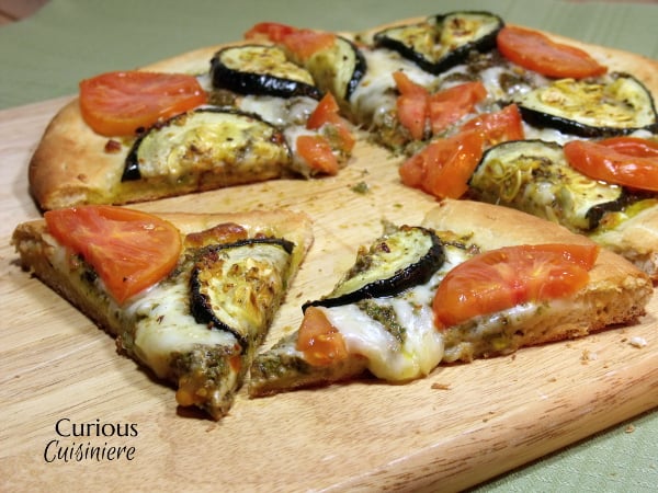 Roasted Zucchini Pesto Pizza • Curious Cuisiniere