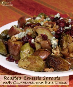 Roasted Brussels Sprouts with Blue Cheese Side Dish Recipe • Curious ...