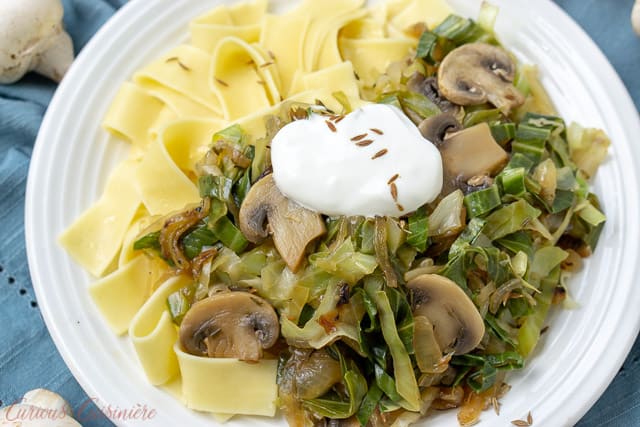 Lazanki (Polish Cabbage and Noodles) • Curious Cuisiniere