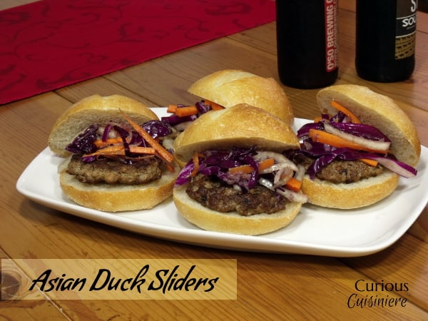 Asian Inspired Duck Sliders • Curious Cuisiniere