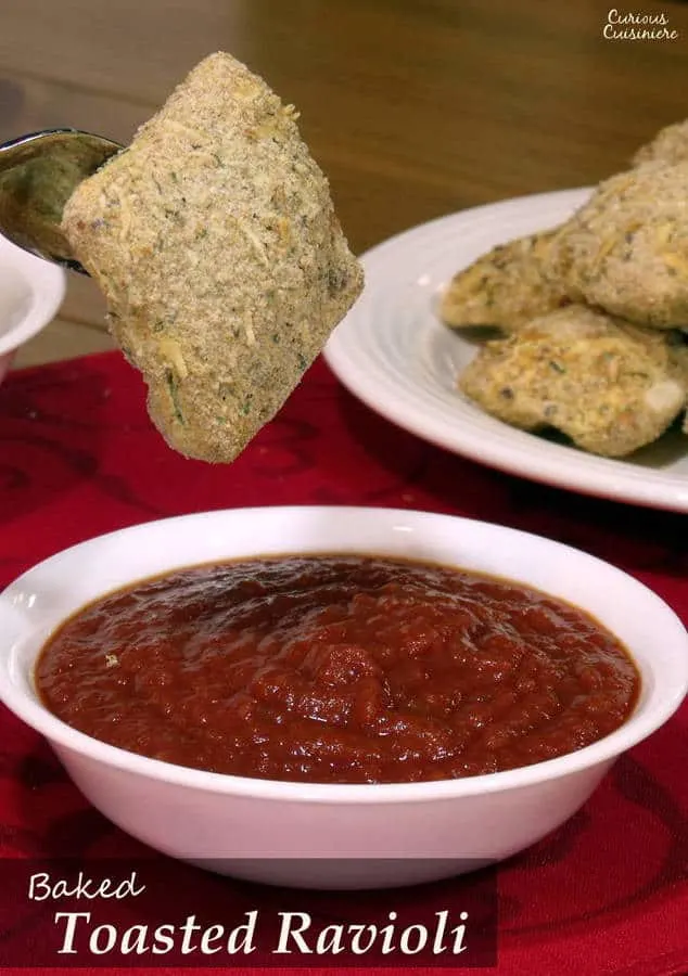 Baked Toasted Ravioli • Curious Cuisiniere