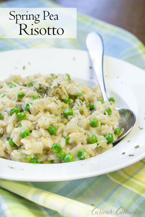 Spring Pea Risotto and Picpoul de Pinet Wine Pairing • Curious Cuisiniere