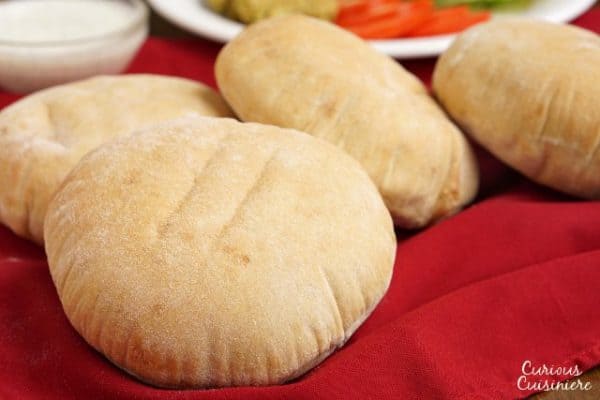 Whole Wheat Pita Bread • Curious Cuisiniere