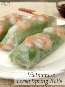 Vietnamese Fresh Spring Rolls Recipe • Curious Cuisiniere
