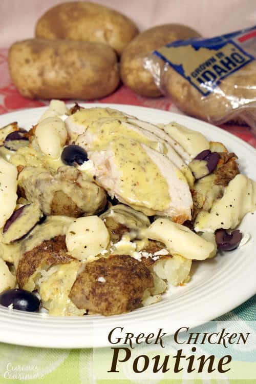 Greek Chicken Poutine • Curious Cuisiniere