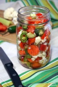 Giardiniera (Italian Pickled Vegetables) • Curious Cuisiniere