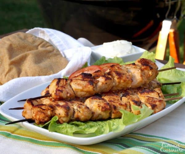 Shish Tawook (Lebanese Chicken Skewers) • Curious Cuisiniere