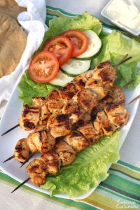 Shish Tawook (Lebanese Chicken Skewers) • Curious Cuisiniere
