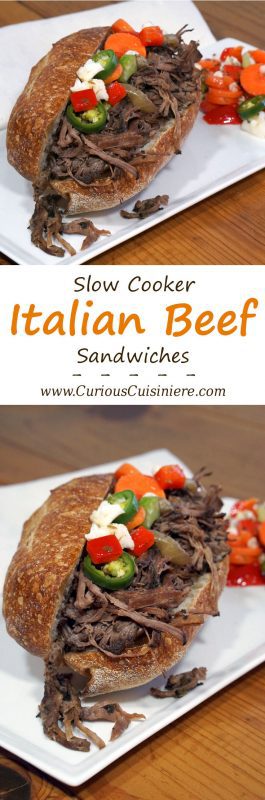 Slow Cooker Italian Beef • Curious Cuisiniere