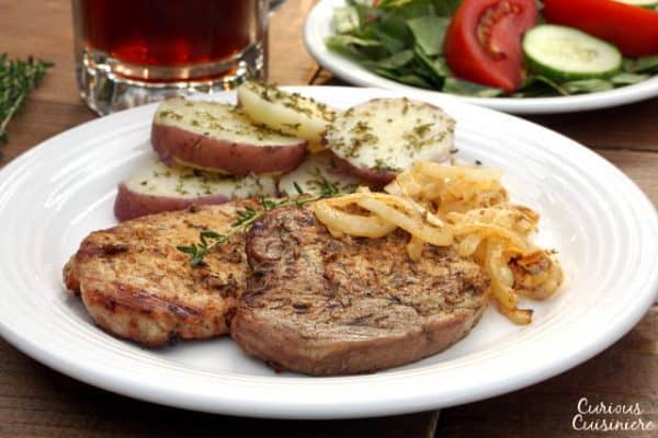 Schwenkbraten (Grilled German Pork Chops) • Curious Cuisiniere