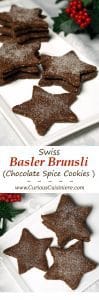 Basler Brunsli (Swiss Chocolate Spice Cookies) • Curious Cuisiniere