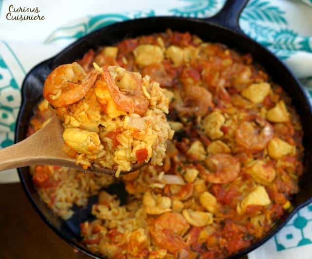 Easy Shrimp and Chicken Paella • Curious Cuisiniere