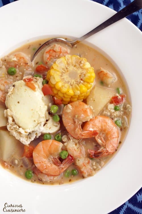 Chupe de Camarones (Peruvian Shrimp Chowder) • Curious Cuisiniere