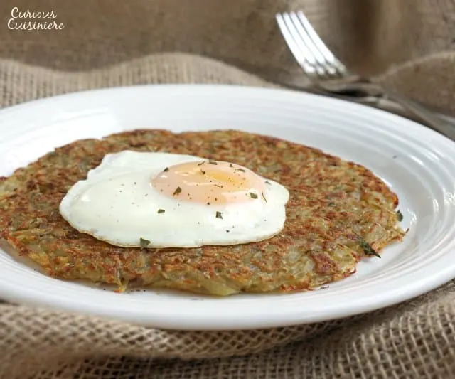 Swiss Potato Rosti With Eggs • Curious Cuisiniere