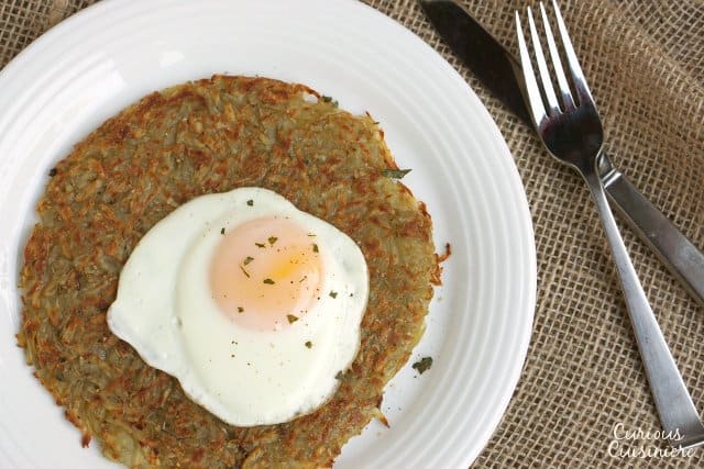 Swiss Potato Rosti With Eggs • Curious Cuisiniere