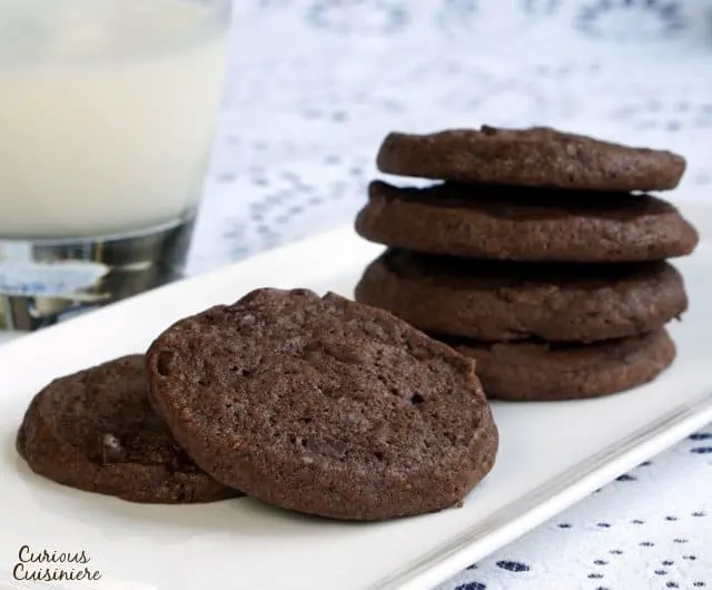 Chocolate Sable Cookies • Curious Cuisiniere