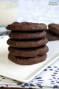 Chocolate Sable Cookies • Curious Cuisiniere