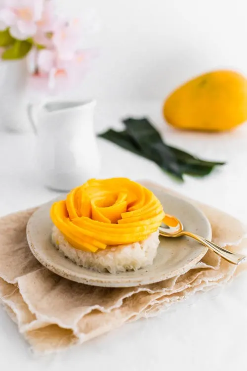 Khao Niao Mamuang (Thai Mango Sticky Rice) • Curious Cuisiniere