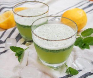 Limonana (Middle Eastern Mint Lemonade) • Curious Cuisiniere