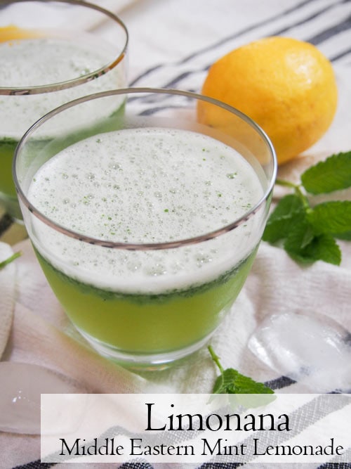 Limonana (Middle Eastern Mint Lemonade) • Curious Cuisiniere