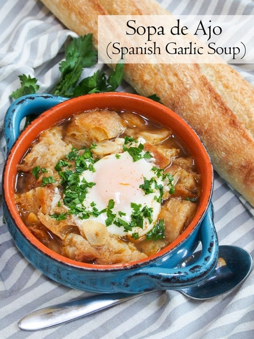 Sopa de Ajo (Spanish Garlic Soup) • Curious Cuisiniere