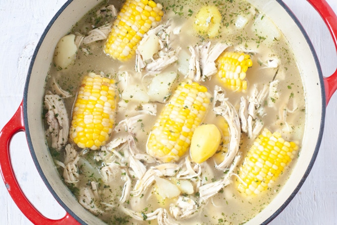 Colombian Ajiaco - Chicken Soup • Curious Cuisiniere