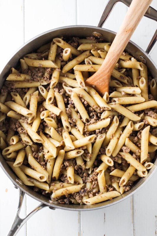 Makarony Po Flotski (Russian Navy Style Pasta) • Curious Cuisiniere