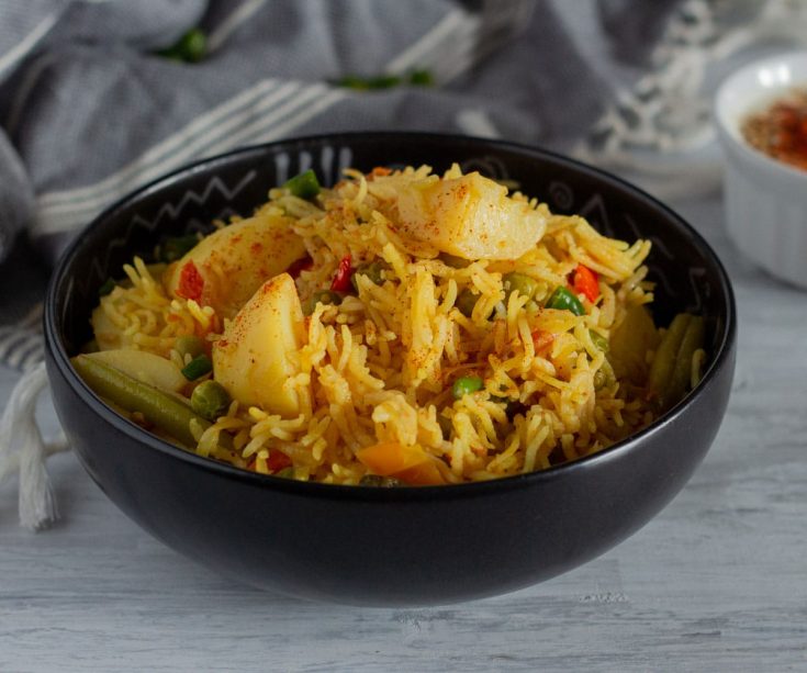 Vegetable Tehri (North Indian Vegetable Spiced Rice) • Curious Cuisiniere