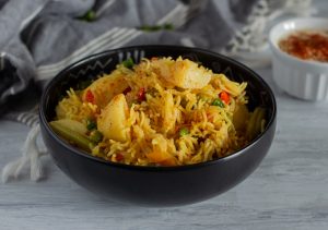 Vegetable Tehri (North Indian Vegetable Spiced Rice) • Curious Cuisiniere