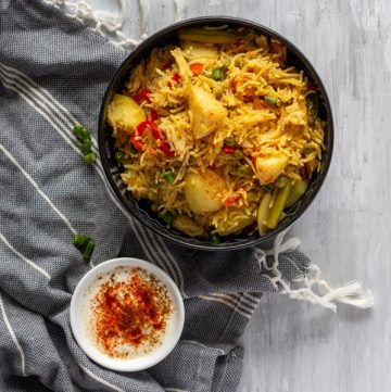 Vegetable Tehri (North Indian Vegetable Spiced Rice) • Curious Cuisiniere
