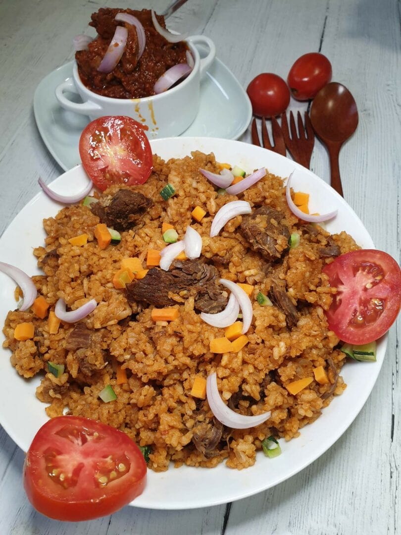 Jollof Rice (Ghana Style) • Curious Cuisiniere