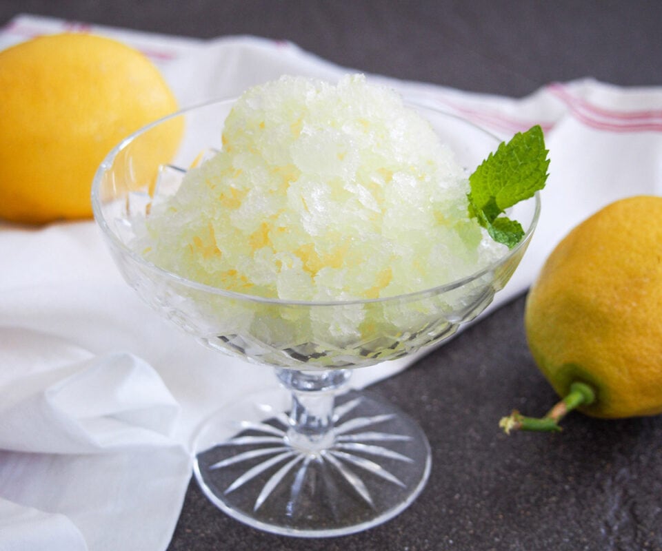 Granita al Limone (Italian Lemon Granita) • Curious Cuisiniere