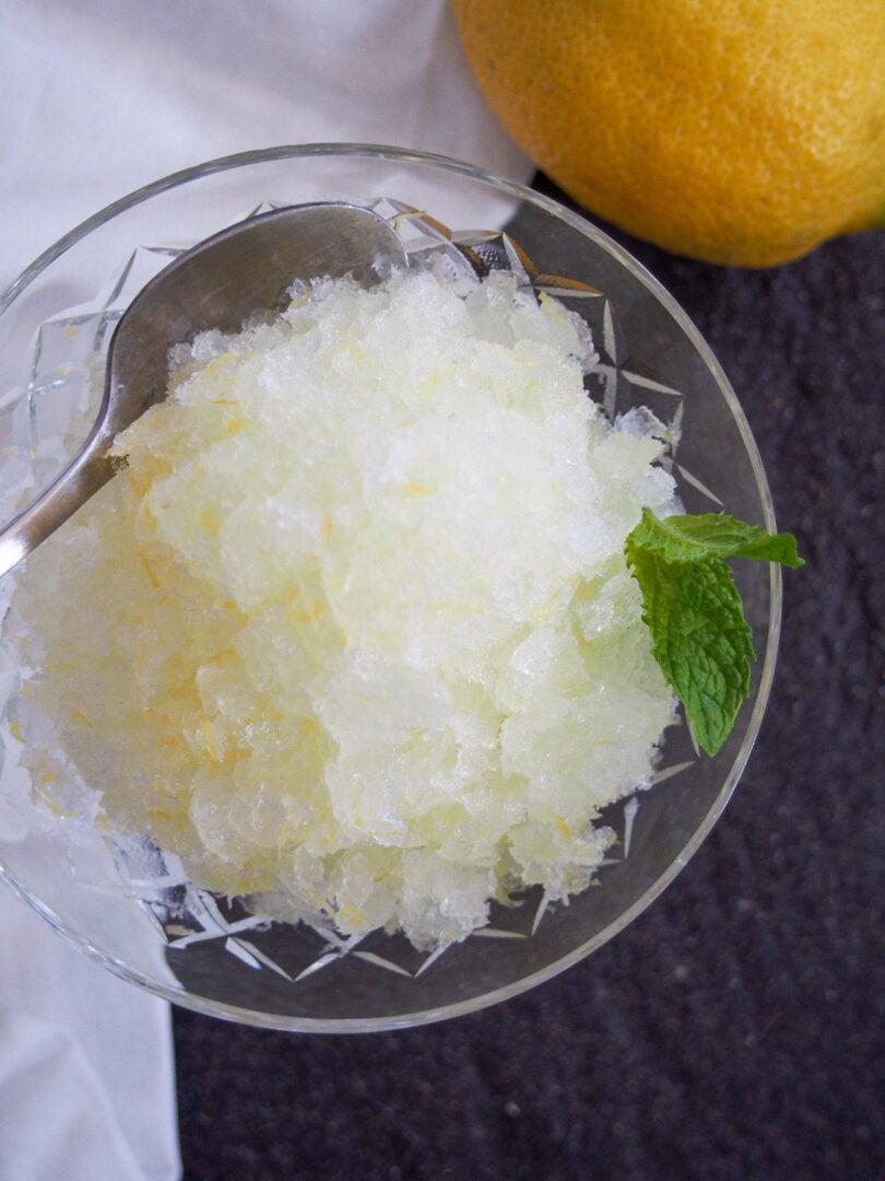 Granita al Limone (Italian Lemon Granita) • Curious Cuisiniere