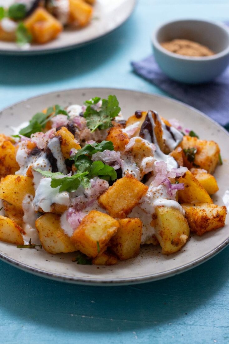 Aloo Chaat (Potato Chaat) • Curious Cuisiniere