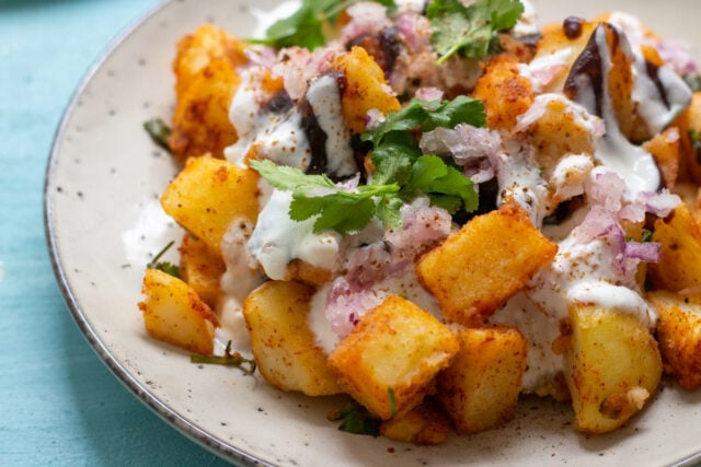 Aloo Chaat (Potato Chaat) • Curious Cuisiniere