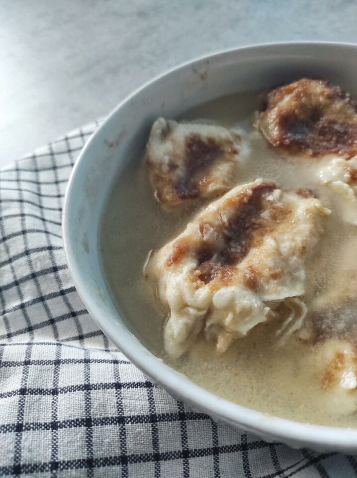 Zagorski Štrukli Served in Soup (Croatian Cheese Dumpling Soup ...