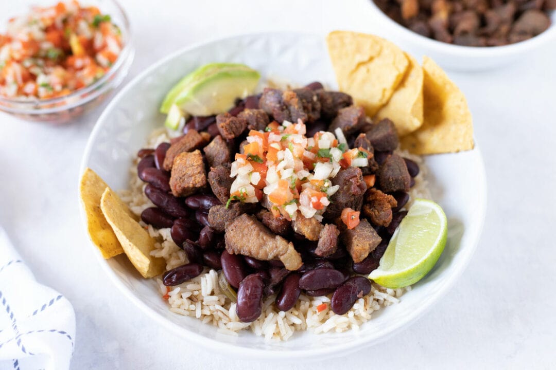 Chifrijo (Costa Rican Pork and Bean Bowl) • Curious Cuisiniere