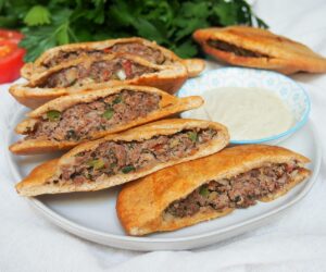Egyptian Hawawshi (Stuffed Pita) • Curious Cuisiniere