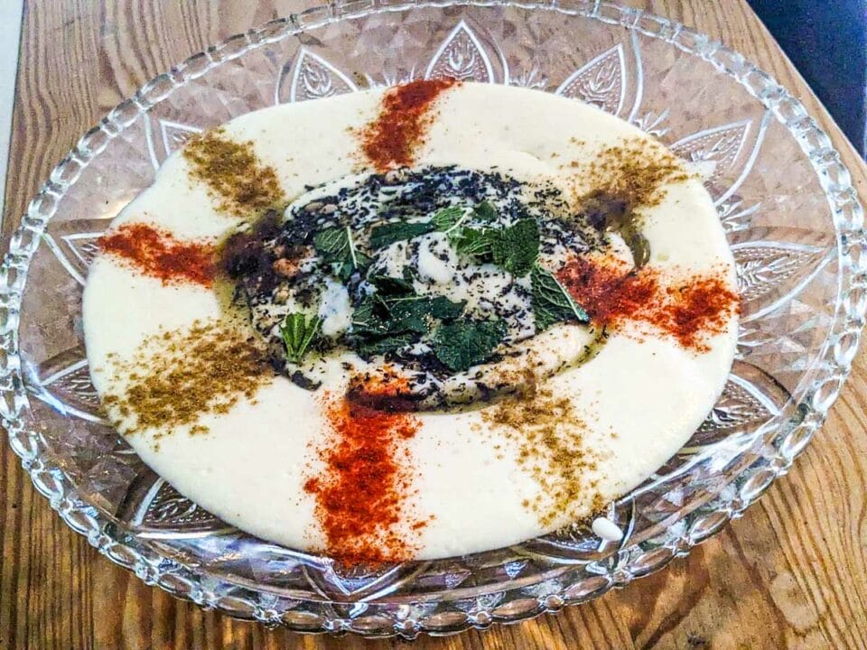 Alawi Msabbaha (Potato Hummus) • Curious Cuisiniere