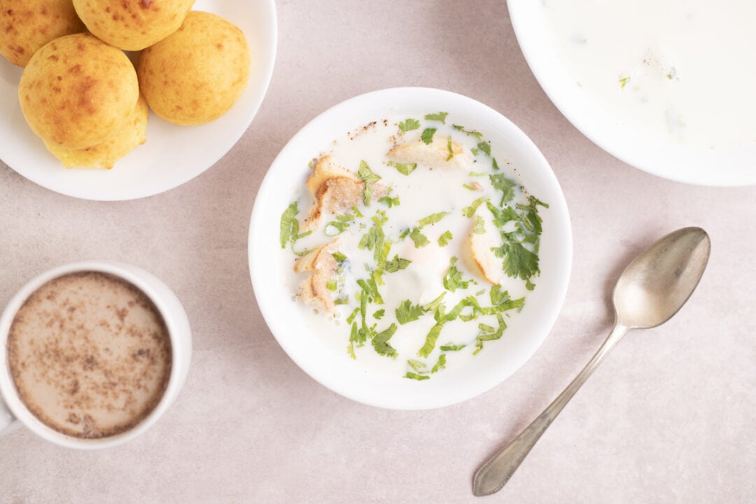 Changua (Colombian Egg Breakfast Soup) • Curious Cuisiniere