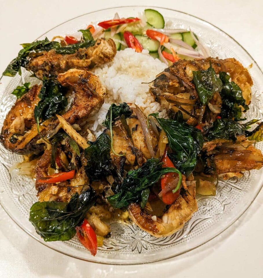 Pad Ped Pla Duk Tod (Thai Catfish Curry) • Curious Cuisiniere