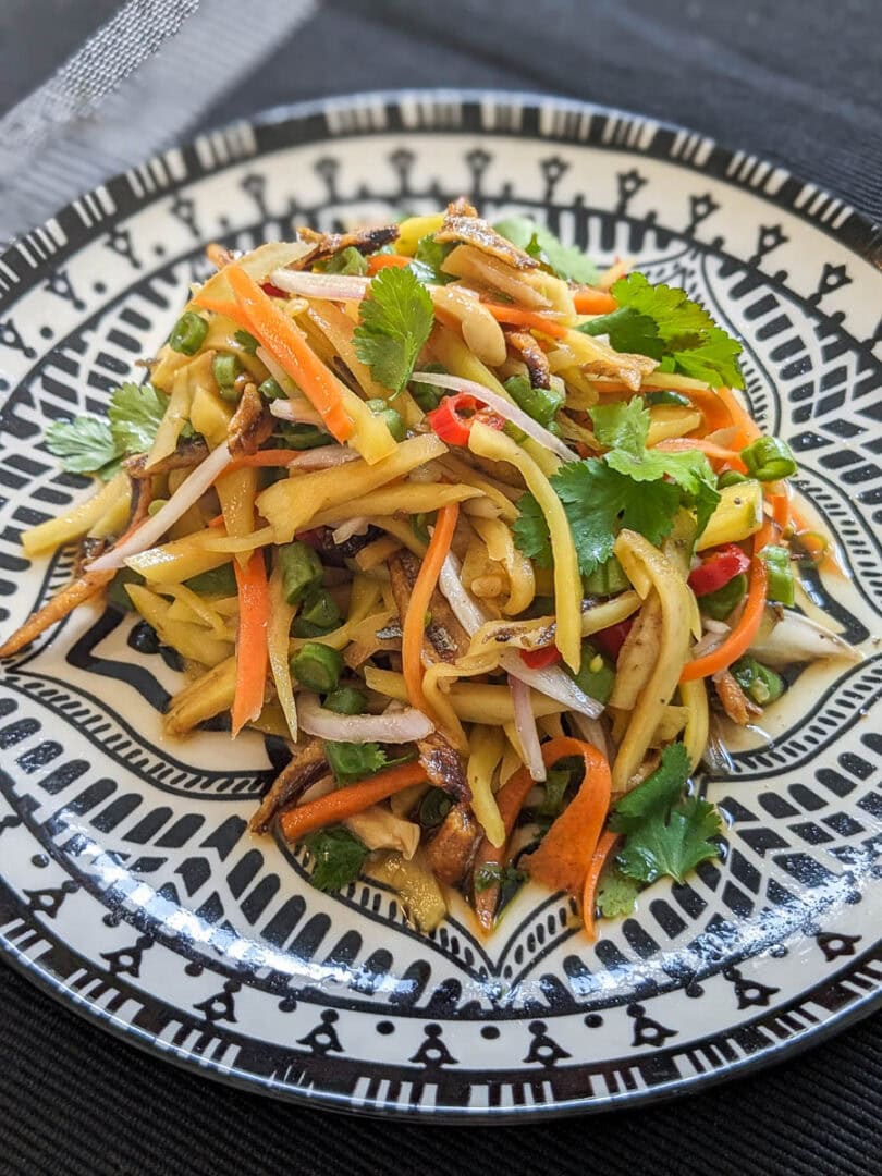 Yum Mamuang (Thai Mango Salad) • Curious Cuisiniere