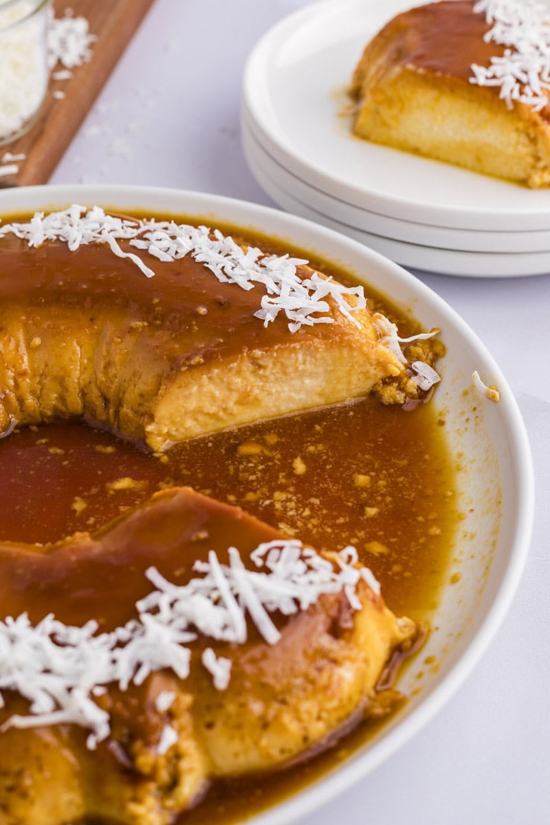 Caribbean Coconut Flan • Curious Cuisiniere