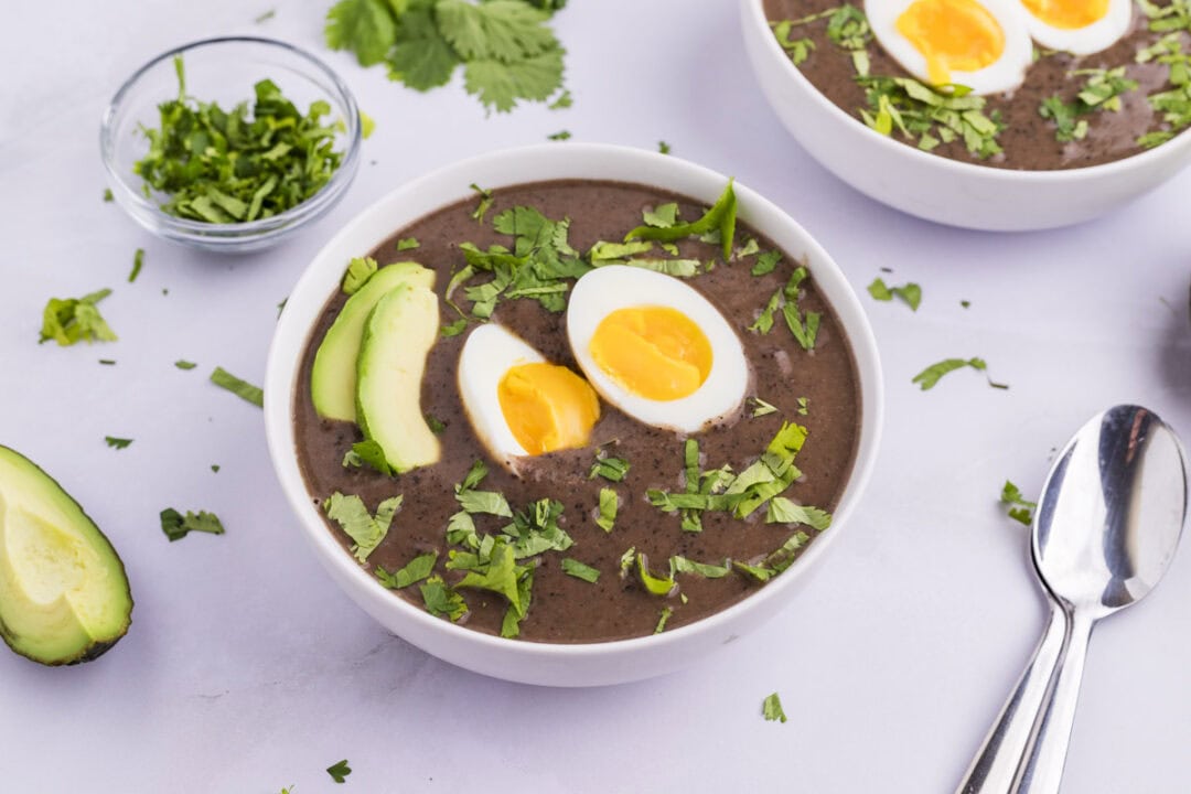 Sopa Negra (Costa Rican Black Bean Soup) • Curious Cuisiniere