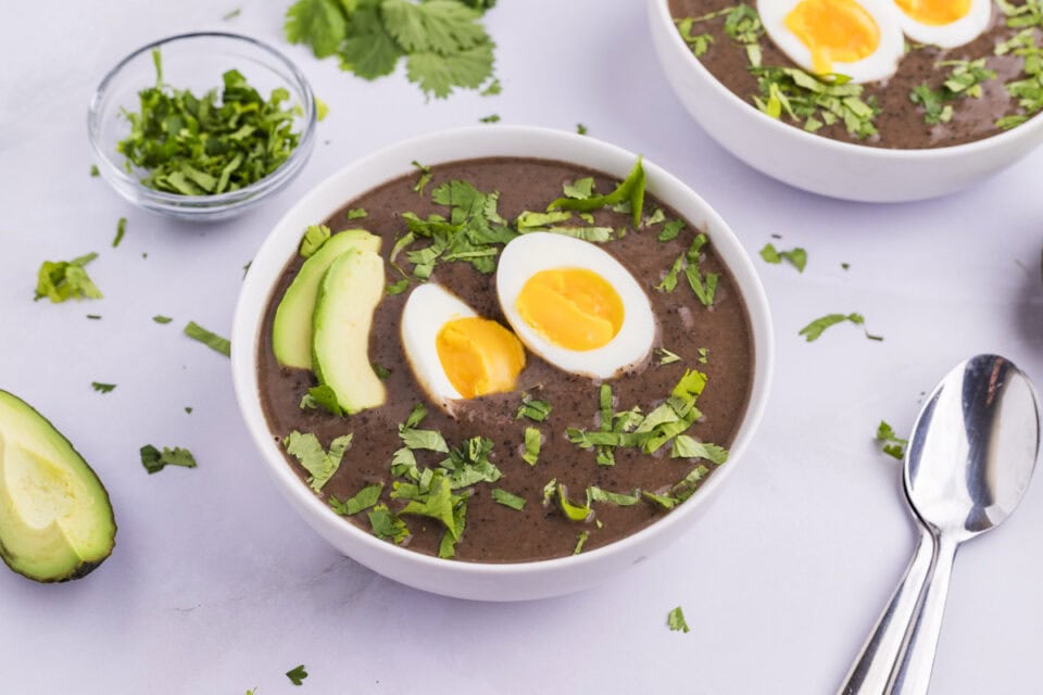 Sopa Negra (Costa Rican Black Bean Soup) • Curious Cuisiniere