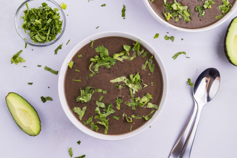 Sopa Negra (Costa Rican Black Bean Soup) • Curious Cuisiniere
